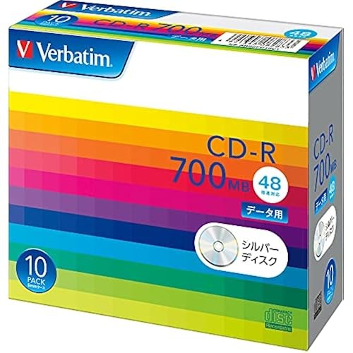 Verbatim for one-time recording CD-R 700MB 10 sheets silver disc 48x ...