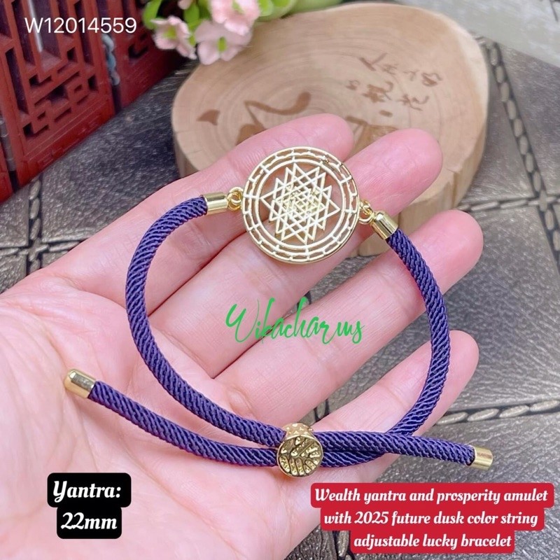 (wikacharms) wealth yantra and prosperity amulet with 2025 future dusk ...