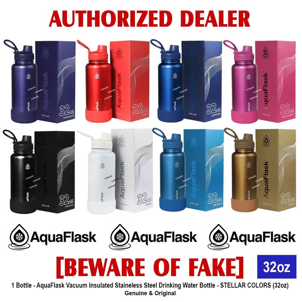 AQUAFLASK 32oz STELLAR COLORS COLOR SERIES ALL COLORS Aqua Flask Wide ...
