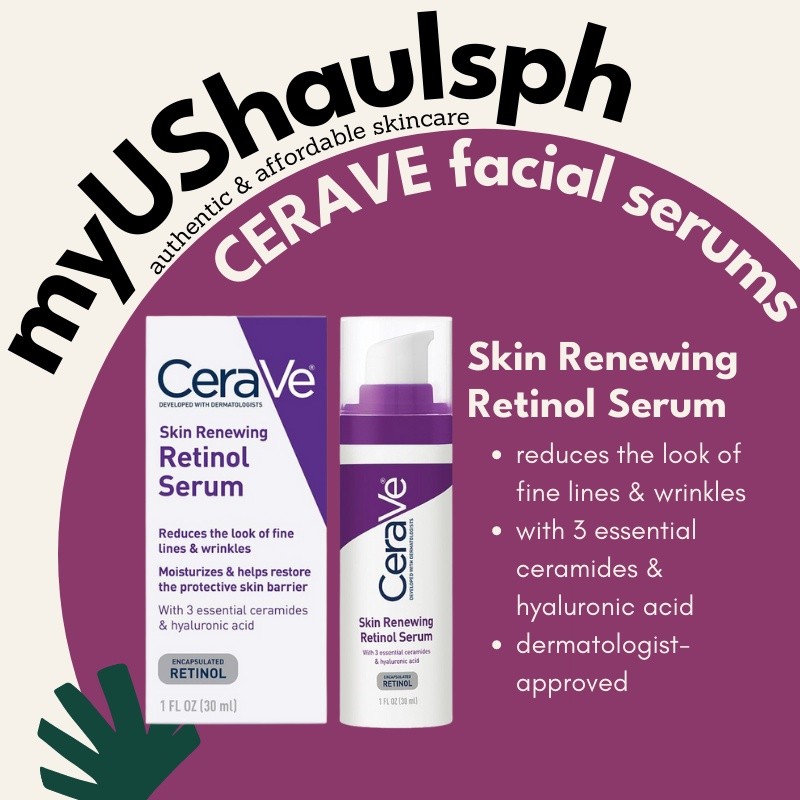 AUTHENTIC CERAVE Skin Renewing Retinol Serum Anti-Aging Fine Lines and ...