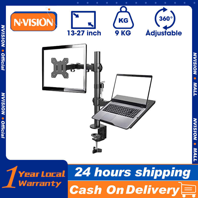 Monitor and Laptop Stand Monitor Mount Monitor Arm Stand 2 Full Motion ...