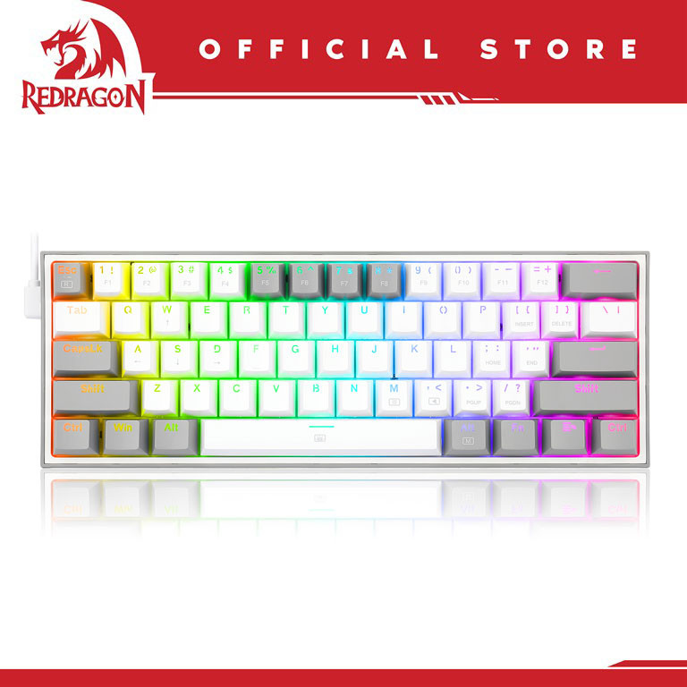 Redragon Fizz K617 RGB USB Mini Mechanical Gaming Keyboard Red Switch ...
