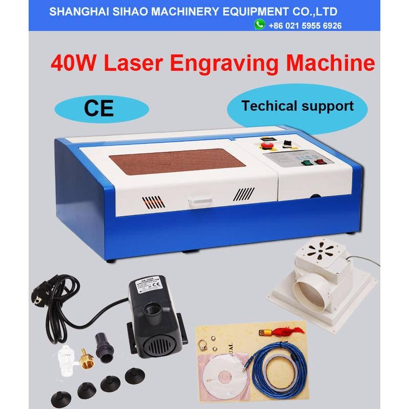 COD USB CO2 50w Laser Cutter Engraving Cutting Machine K40 Engraver ...