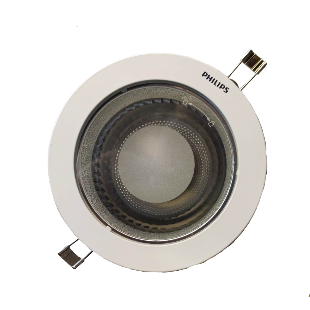 4" Recessed Downlight E27 White Border with Glass Cover (Philips ...
