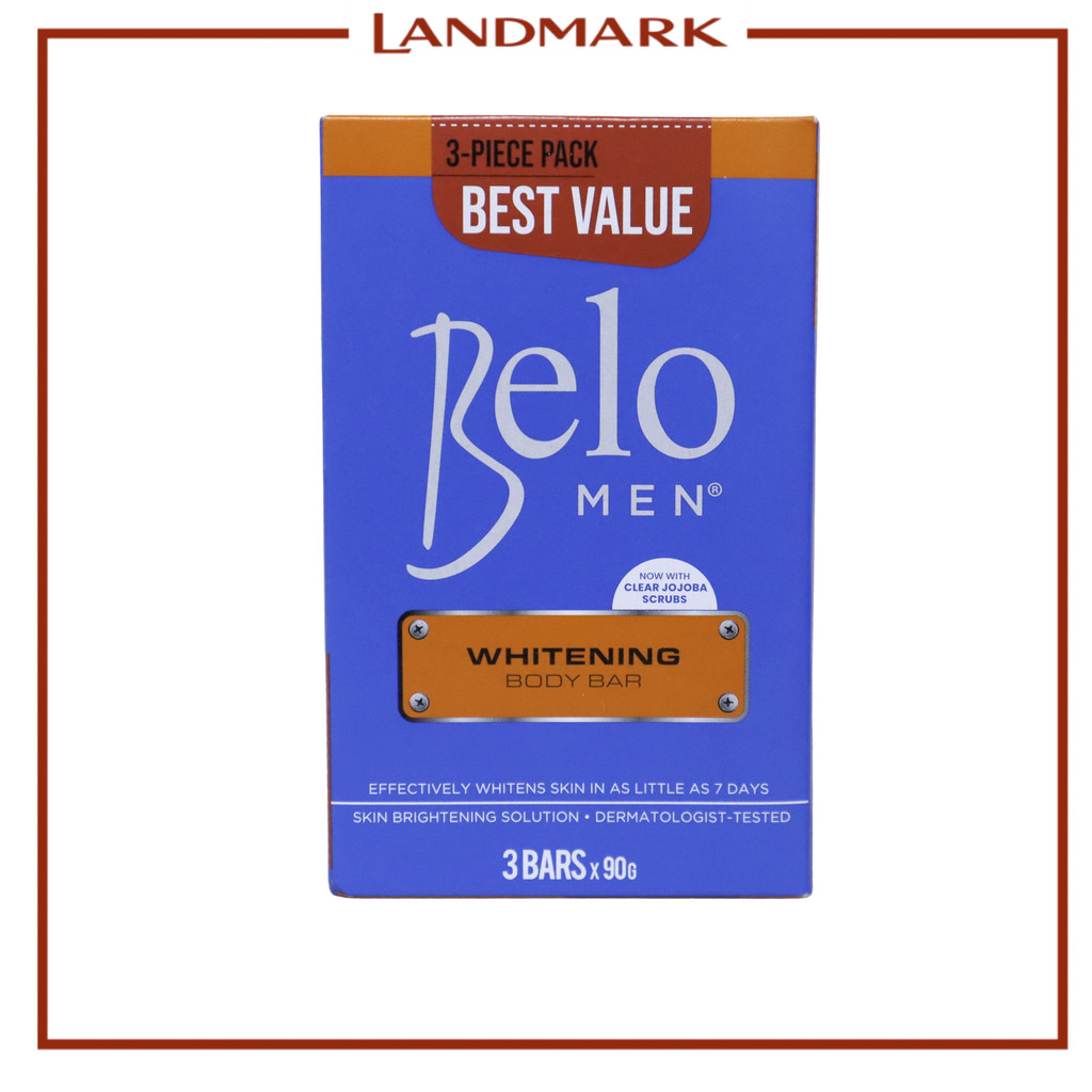 Belo Men Whitening Body Bar Soap 90g x 3 | Shopee Philippines
