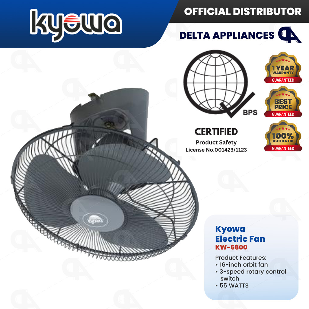 Kyowa Orbit Fan 16" Original w/ 1 Year Warranty KW 6800 | Shopee ...
