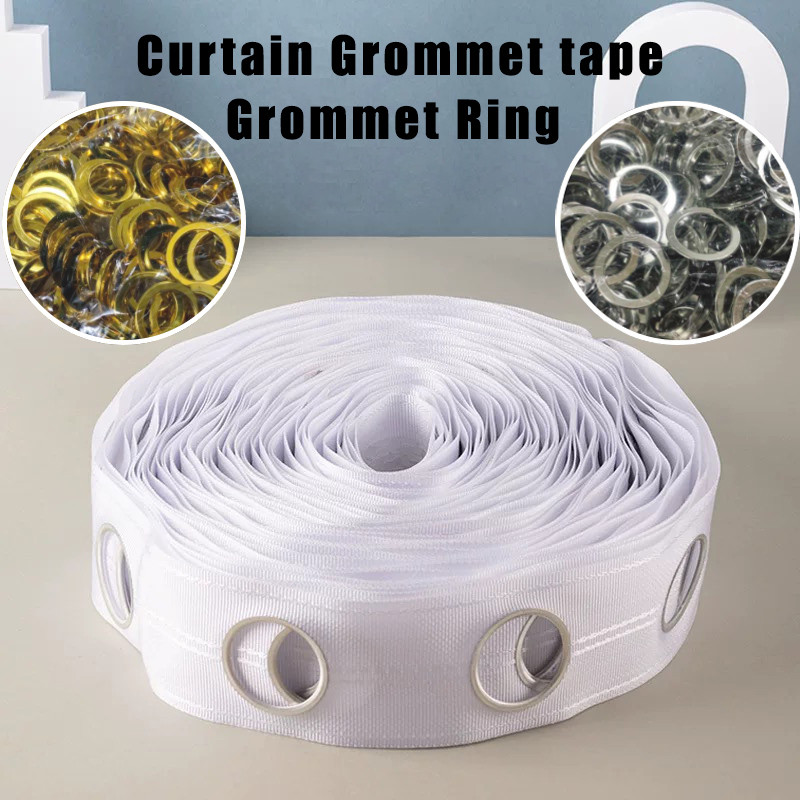 1 ROLL Grommet Tape with Rings for Curtains 208/260HOLES/40METERS ...