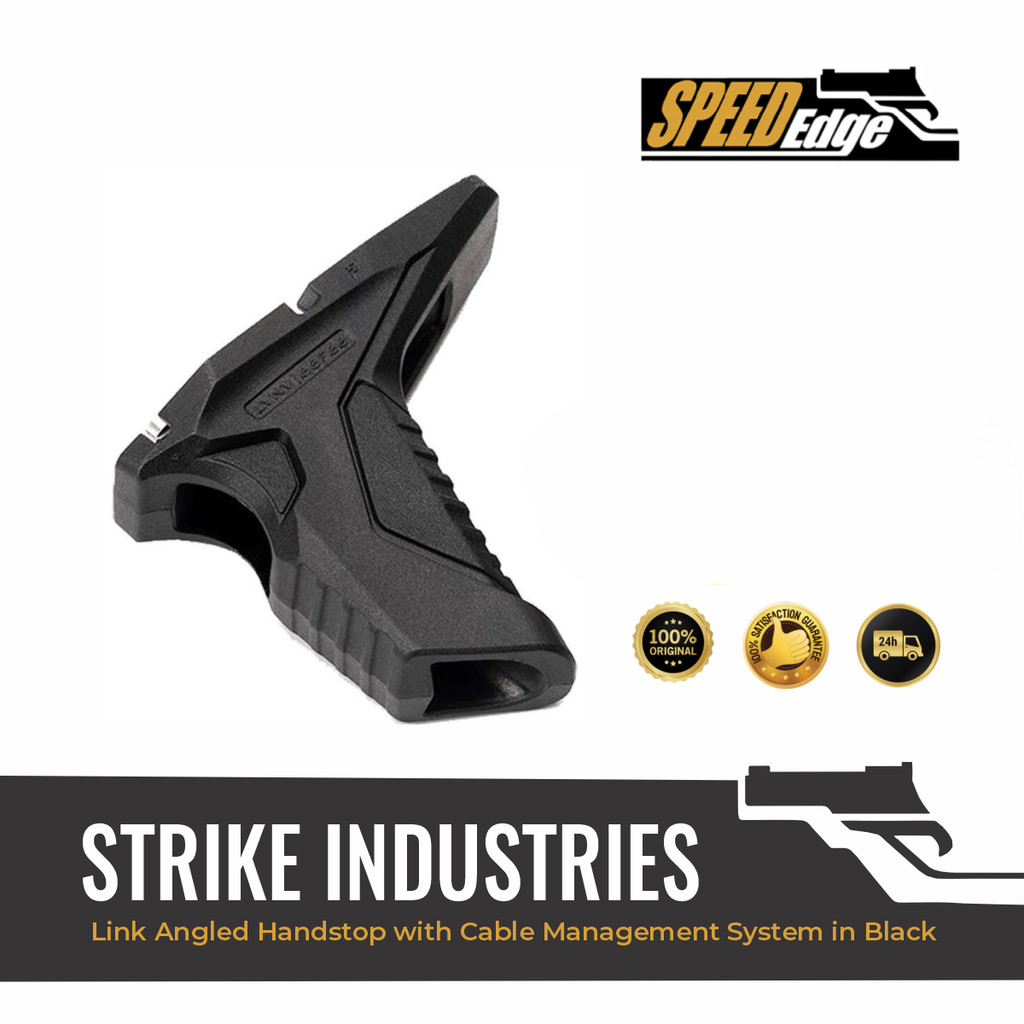 SPEEDEDGE I Strike Industries - Link Angled Handstop with Cable Management System in Black ...