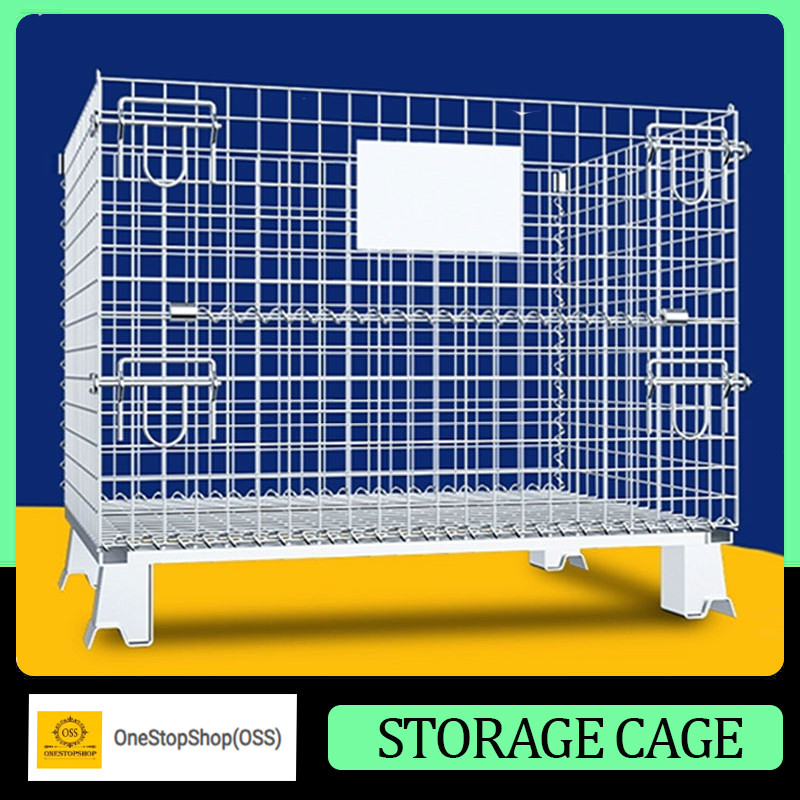 Metal Steel Mesh Wire Warehouse Logistic Stacking Stillage Storage Cage ...