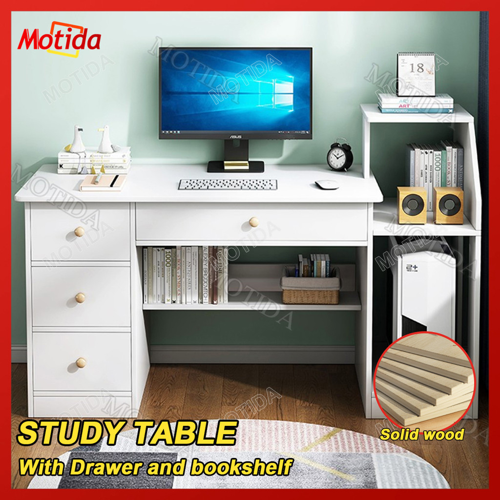 Study table with drawer desktop desk student home office desk simple ...