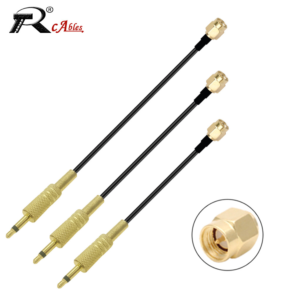 SMA Female Jack to 3.5mm Mono 1/8" Male Plug for CCTV Camera Monitor ...
