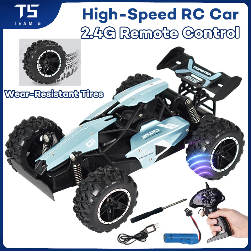 TEAM 5 Remote Control Cars For Kids RC Toy Car High-Speed Racing Car ...