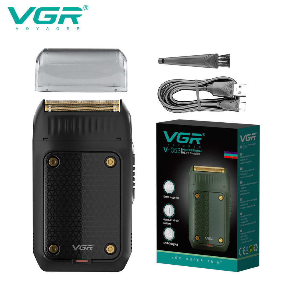 VGR Razor Electric Shaver Professional Hair Trimmer Rechargeable Razors Portable Beard Trimmer ...