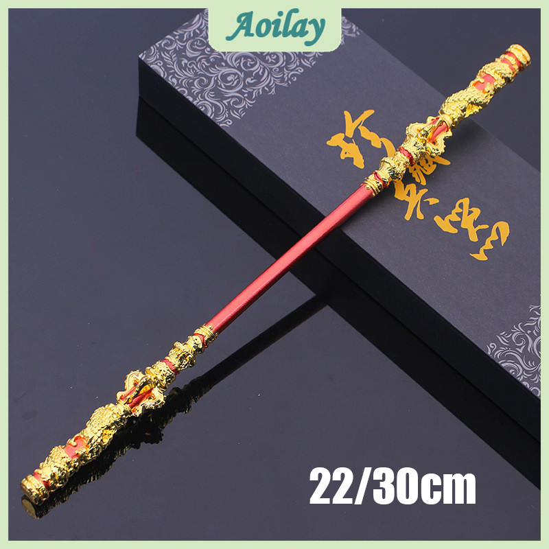 Black Myth WuKong Ruyi Staff Model Black Monkey King Golden Hoop Staff ...