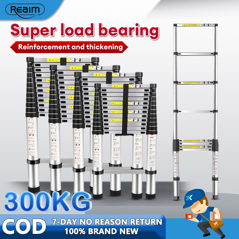 Telescopic Ladder Aluminum ladder load 300KG multifunctional folding ...