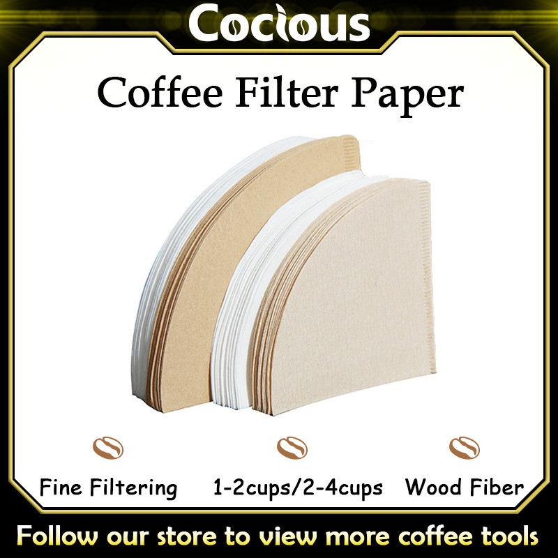 Cocious Coffee Filter Paper Wood Pulp Moka Pot Strainer Sheet Handmade ...