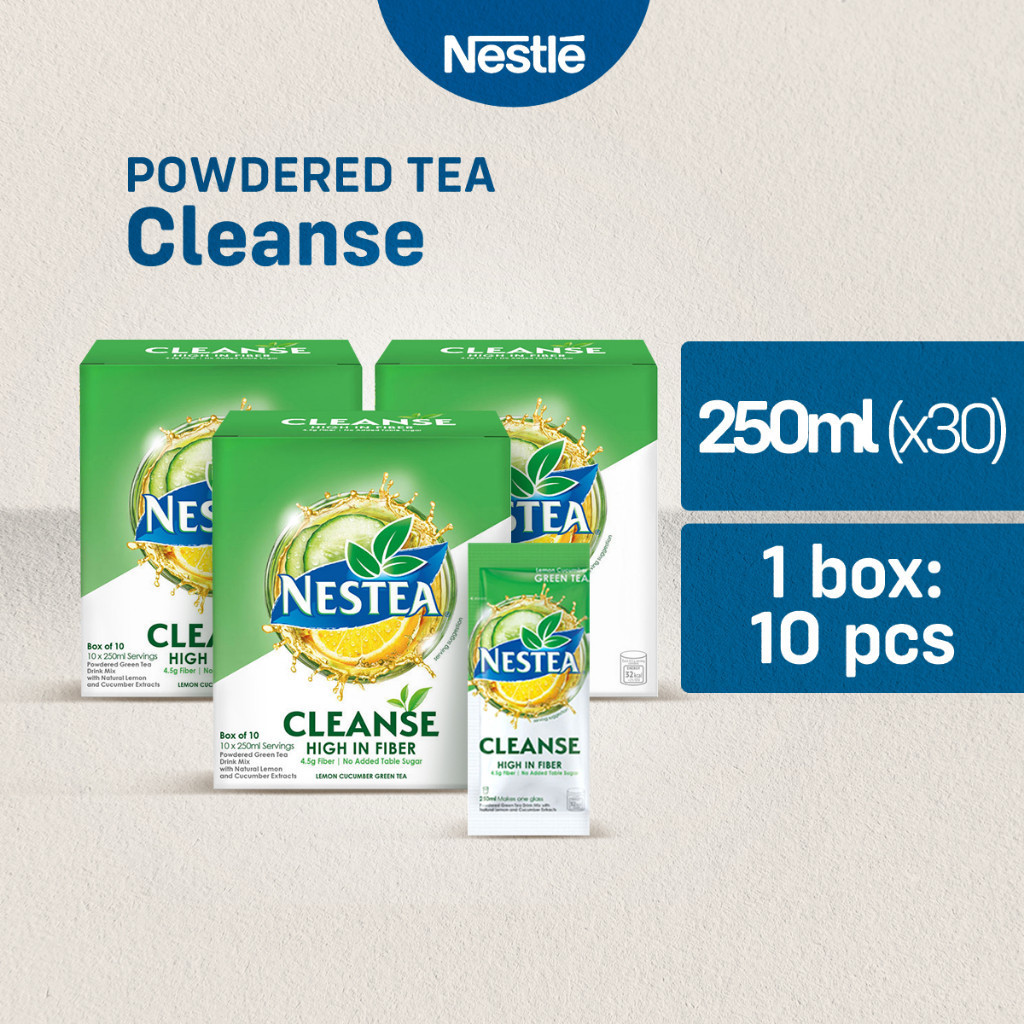 Nestea Cleanse Lemon Cucumber Powdered Green Tea with Fiber 250ml ...