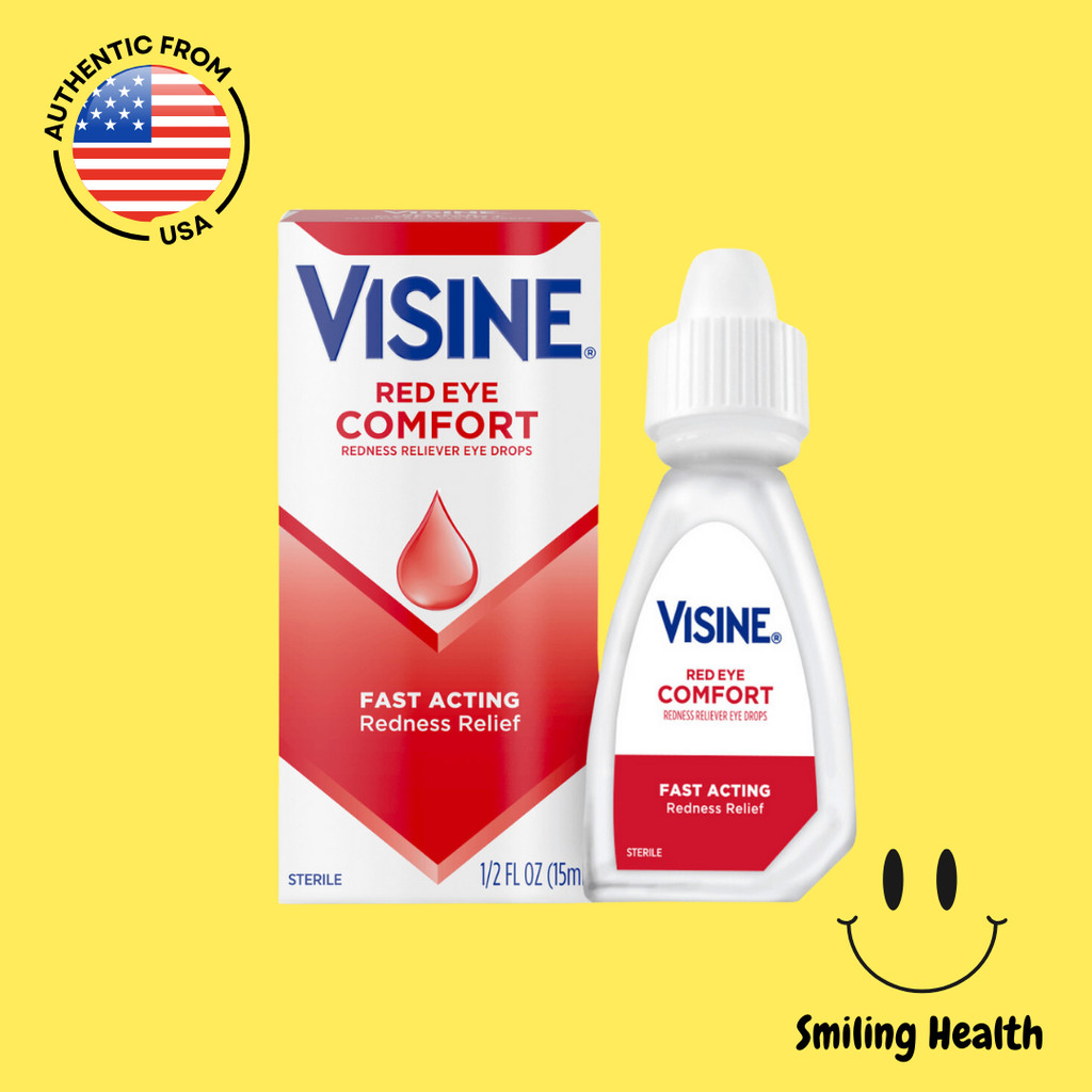 Visine Original Redness Relief Eye Drops for Red Eyes & Eye Irritation ...