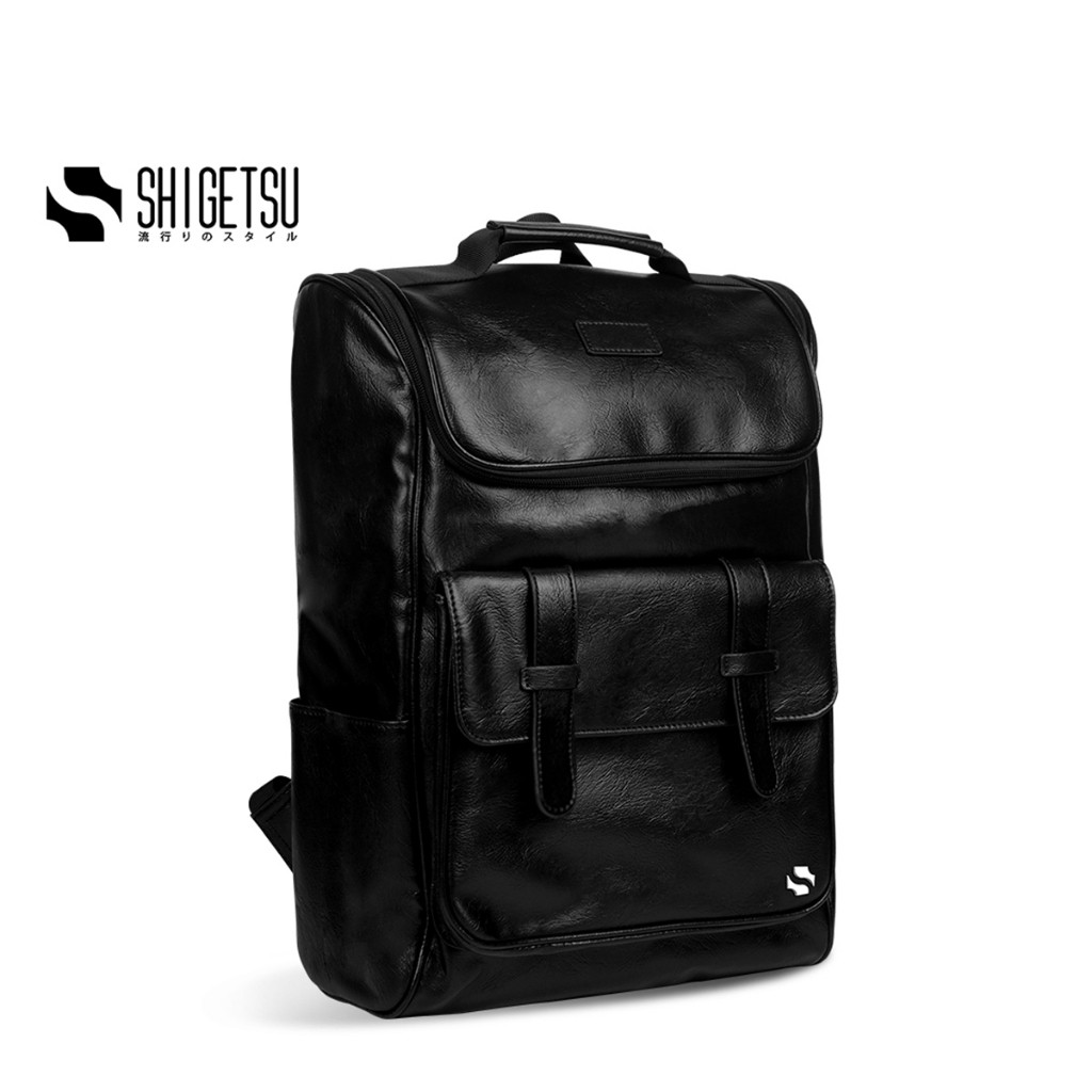 Shigetsu Leather Backpack Collection for Men Bag for School | Shopee ...