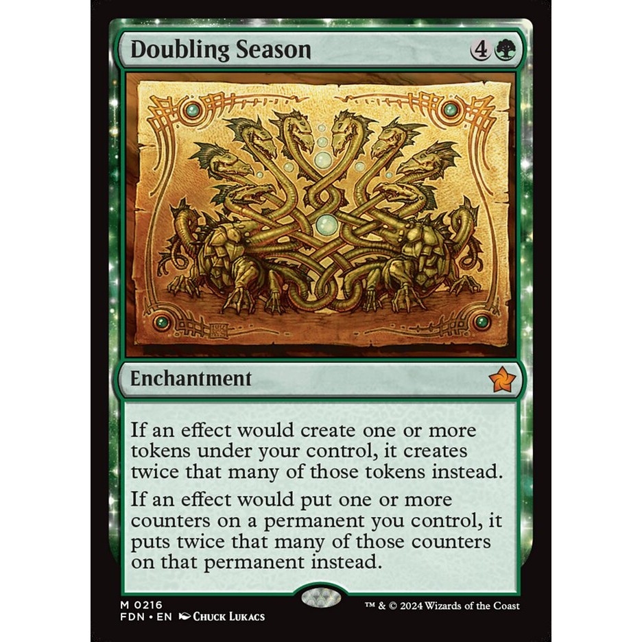 Doubling Season normal Foundations FDN MTG Magic the Gathering 11/14 | Shopee Philippines