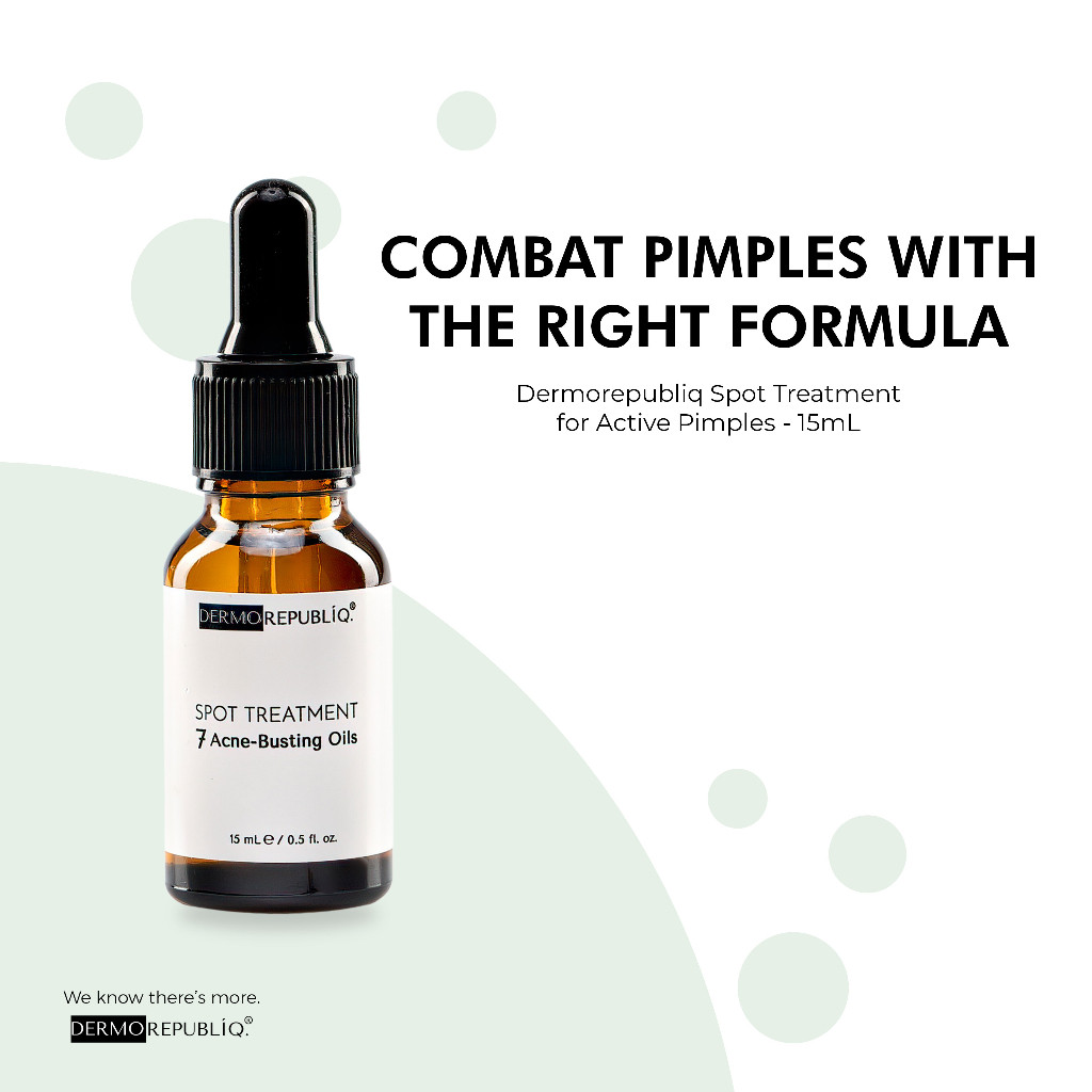 Dermorepubliq Spot Treatment - 7 Acne-Busting Oils Serum - 15 mL ...