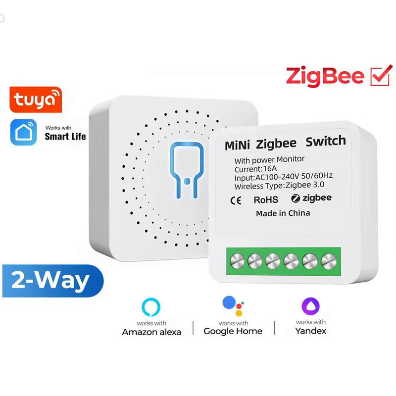 Tuya ZigBee 16A Smart Switch Tuya Smart Home Automation Mini DIY ...