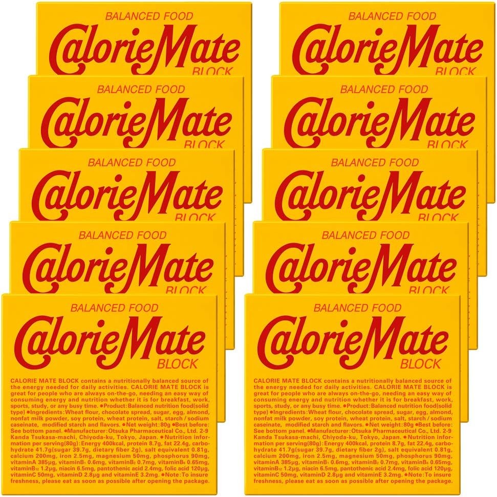 Otsuka Pharmaceutical Calorie Mate Blocks, Chocolate, 4 Bottles x 10 ...
