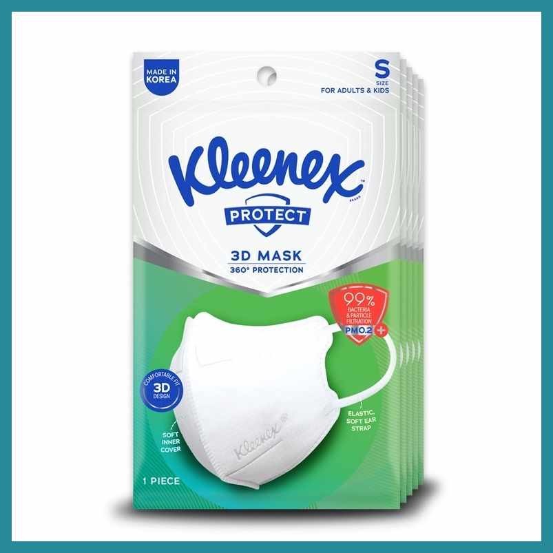 Kleenex|I=Protect=v|3D=B|Face=l|Mask=k|Small=X|5=B|Packs | Shopee ...