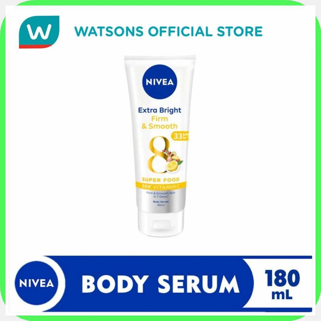NIVEA%zL/Extra>pt,White;BT&Firming`nU&Body`FM&Serum`tu&SPF`m&33`M&180ml | Shopee Philippines