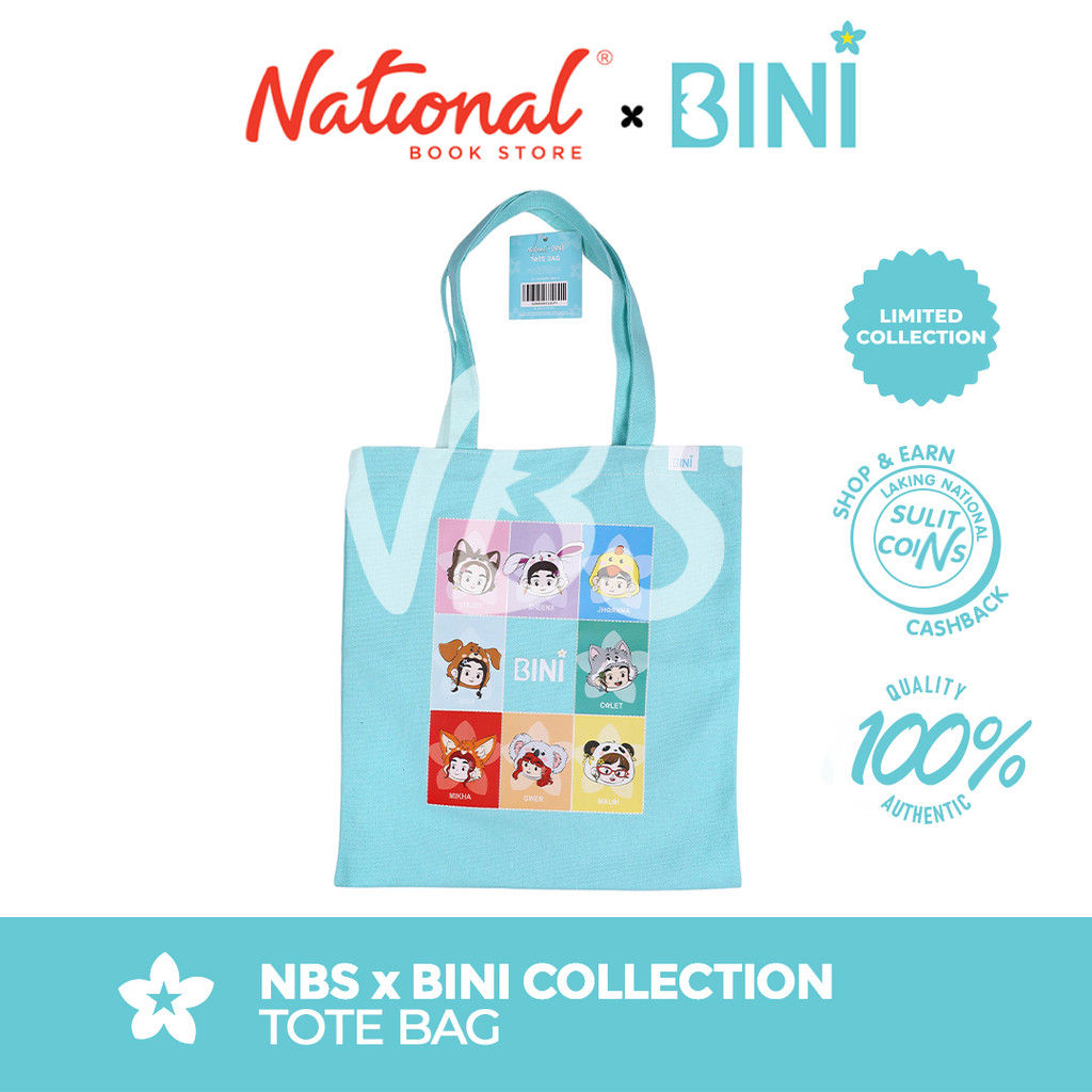 NBS x BINI Tote Bag 13x15 inches Teal A Big Frame - Gifts - Fashion ...