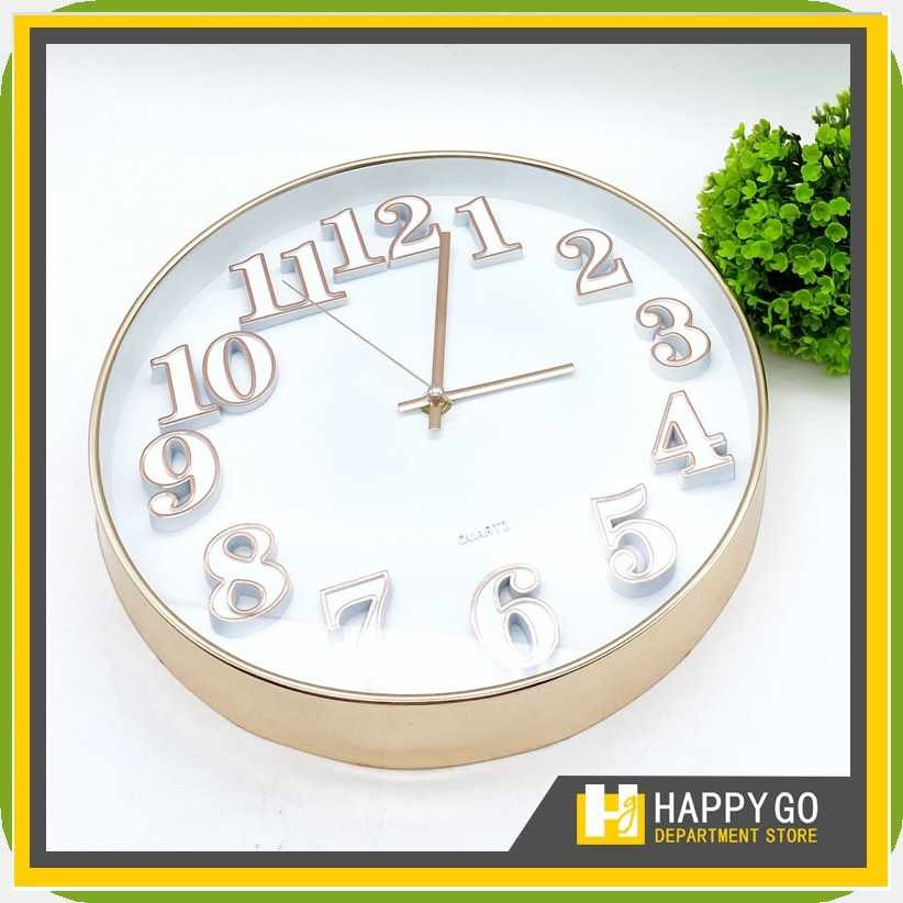 Happy*Xa?Go*sw?Wall*h?Clock*M?Gold*J?*M?Battery*o?Operated*r?for Indoor ...