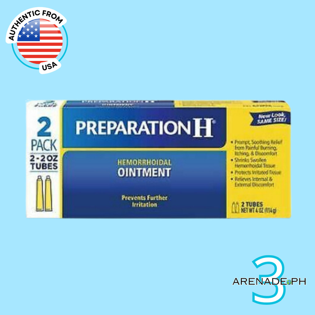 Preparation H Hemorrhoidal Ointment 4 Oz Total 2 Oz X 2 Tubes 1 6053