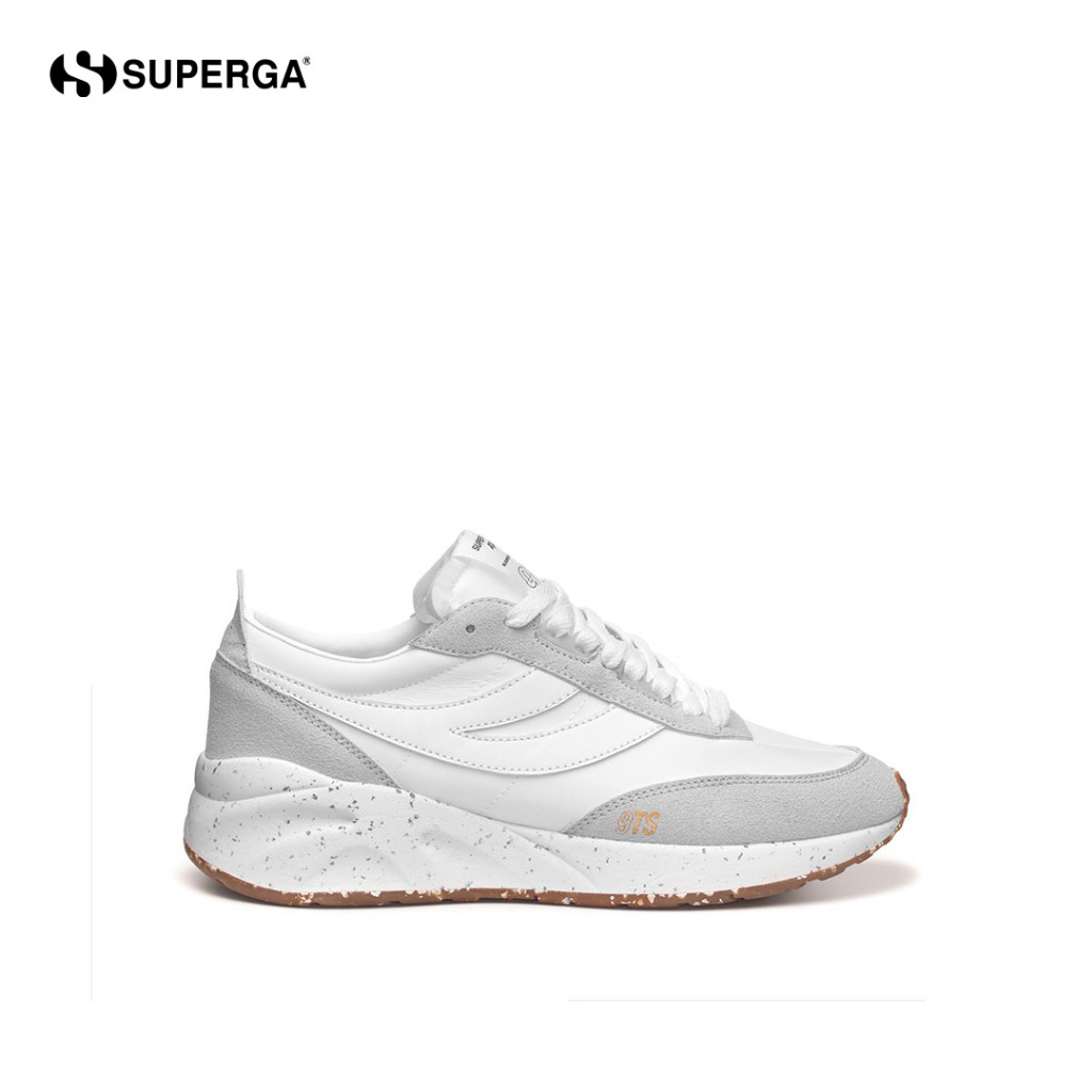 Superga Men's 4089 Training 9Ts Slim Vegan Faux Leather Sneakers White ...