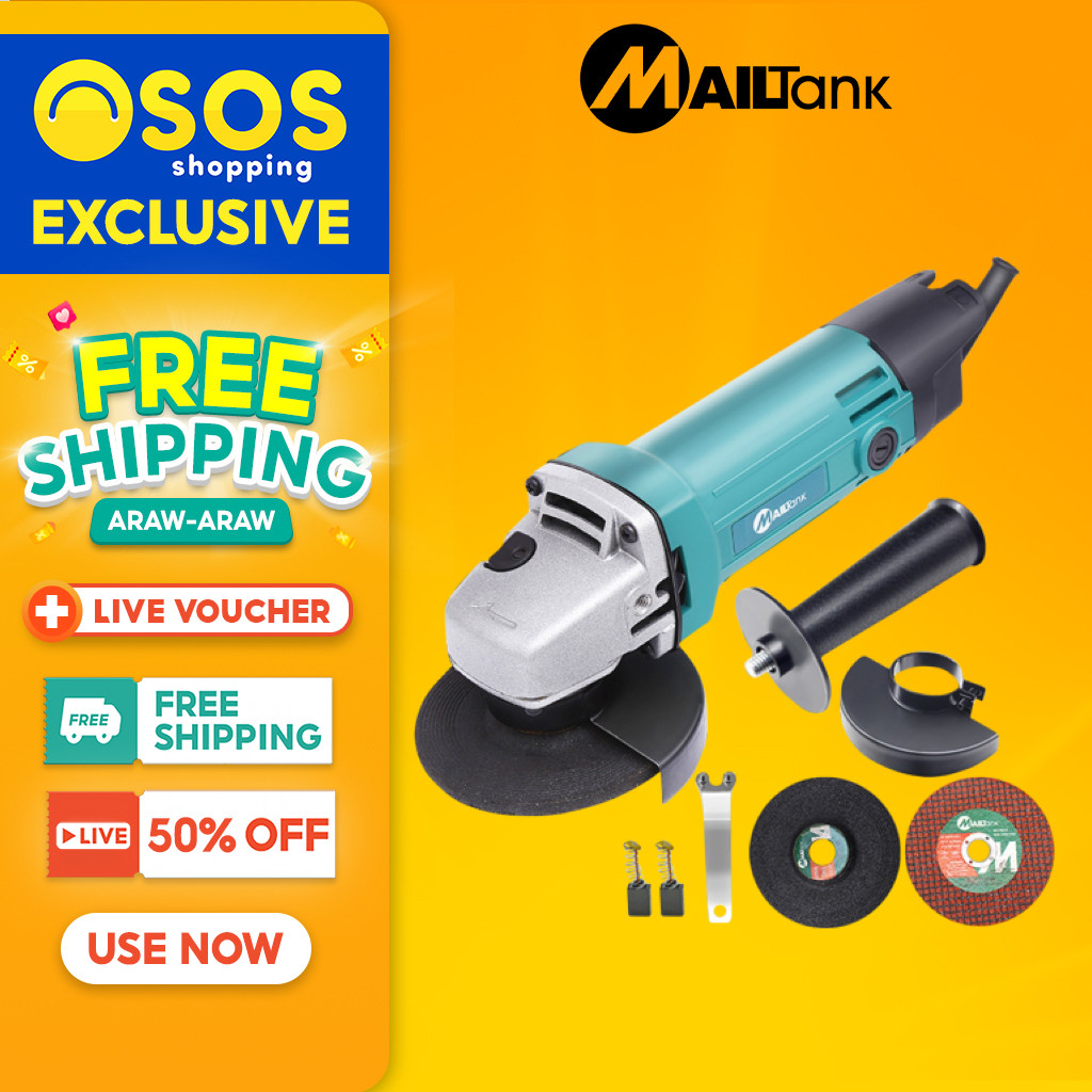 Mailtank Original Electric Angle Grinder Tools 600W w/ FREE Cutting ...