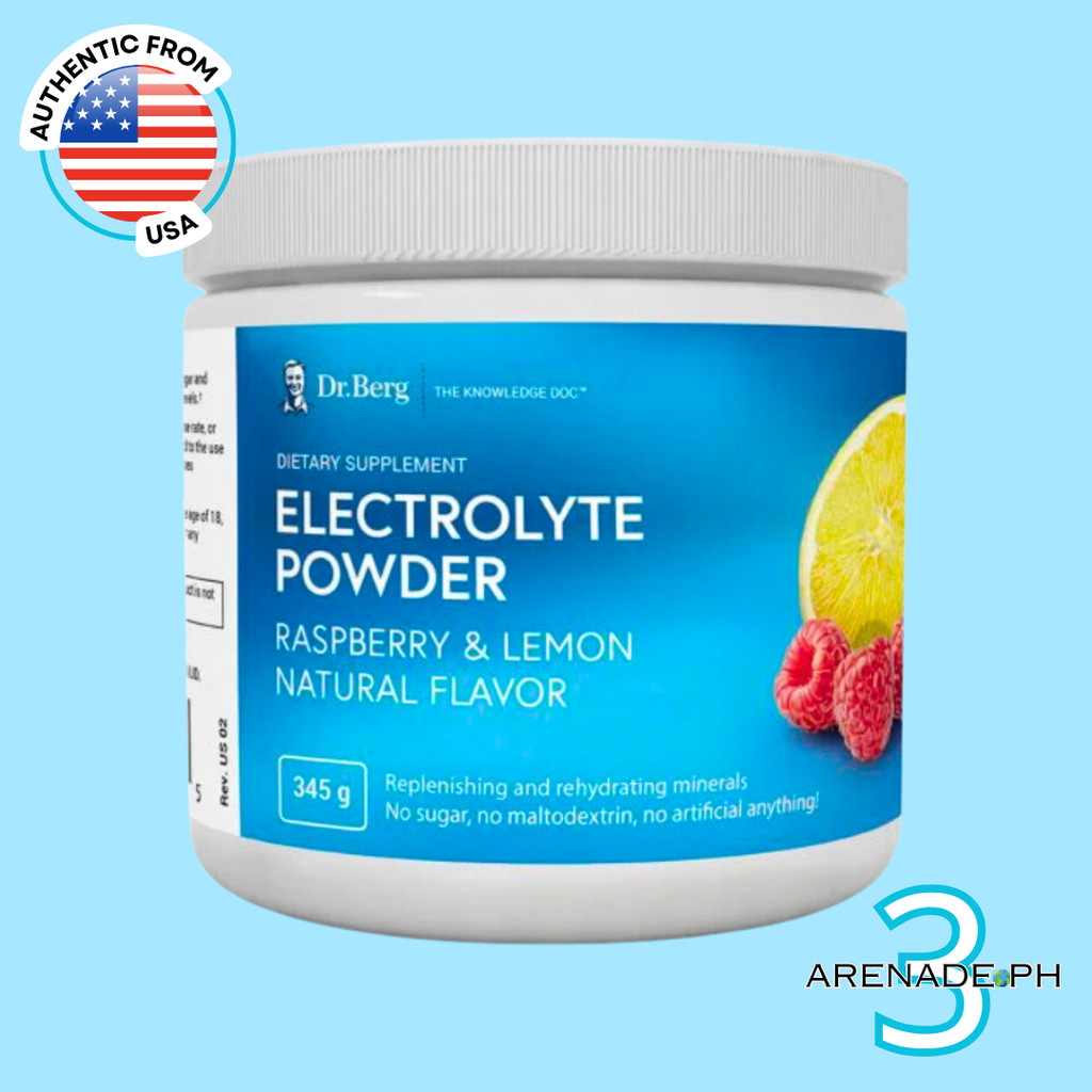 Dr. Berg’s Electrolyte Powder Raspberry & Lemon Natural Flavor 45 ...