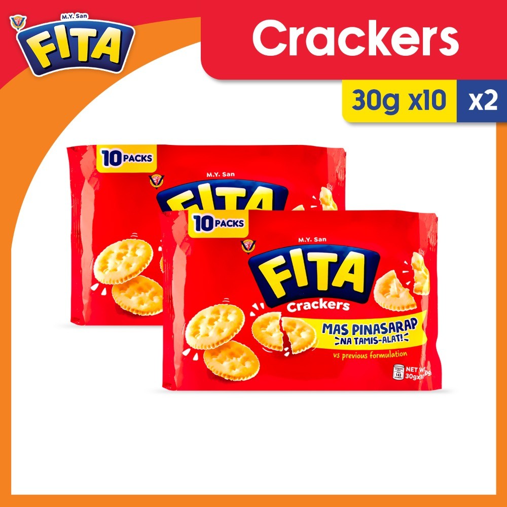 Fita Crackers Ready to Eat Snack 30g x 10 X 2 | Shopee Philippines