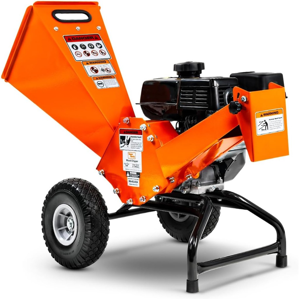 ~Wood Chipper Shredder Mulcher 7HP Engine Heavy Duty Compact Rotor ...