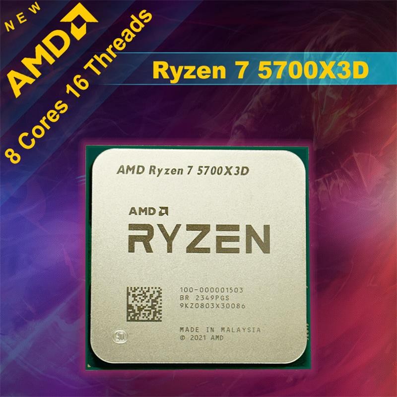 ♥New AMD R7 5700X3D Ryzen 7 5700X3D 3.0 GHz 8-Core 16-Thread CPU ...