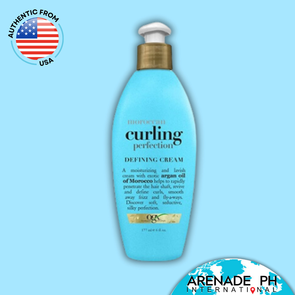 OGX Argan Oil of Morocco Curling Perfection Curl Defining Cream Blue ...