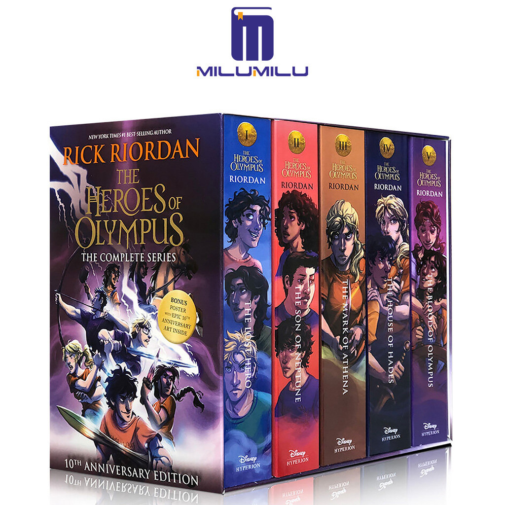 5pcs The Heroes of Olympus Paperback Boxed Set, The-10th Anniversary ...