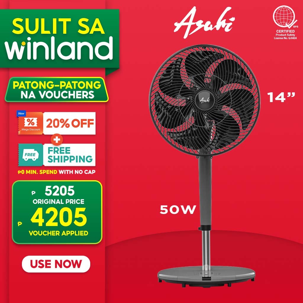 Asahi by Winland 14inch / 350mm Remote Controlled Circulator Fan ...