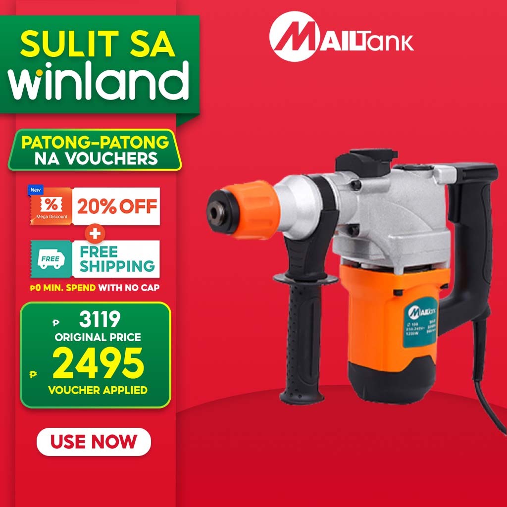 Mailtank by Winland SDS Plus Rotary Hammer Drill with Light Chiseling ...
