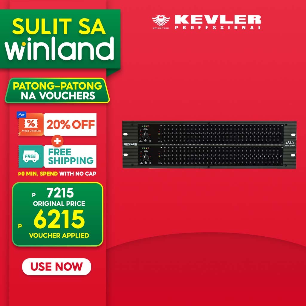 Kevler by Winland Professional 1231s Dual 31 Band Graphic Equalizer | Shopee Philippines