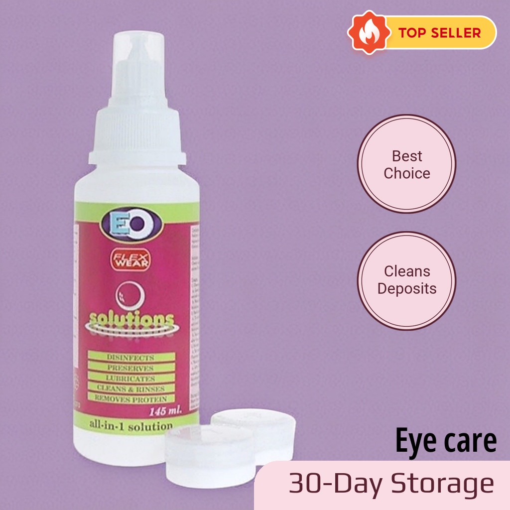 145ml EO All-in-One Contact Lens Solution - Flexwear Solution | Shopee ...