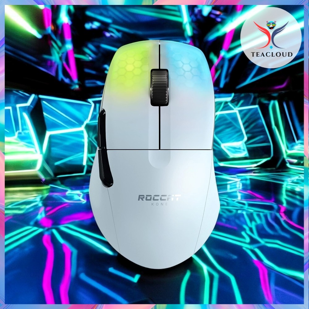 ROCCAT Gaming Mouse Kone Pro Air Wireless 2.4GHz/Bluetooth White ...
