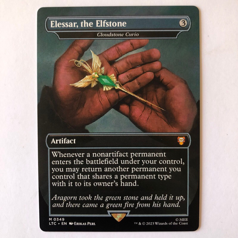 Playtest Card - Cloudstone Curio / Elessar, the Elfstone (LTC) | Shopee ...