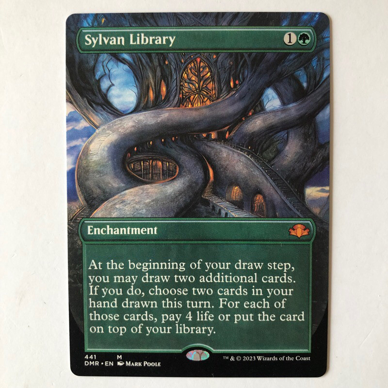 Playtest Card - Sylvan Library (DMR) Borderless | Shopee Philippines