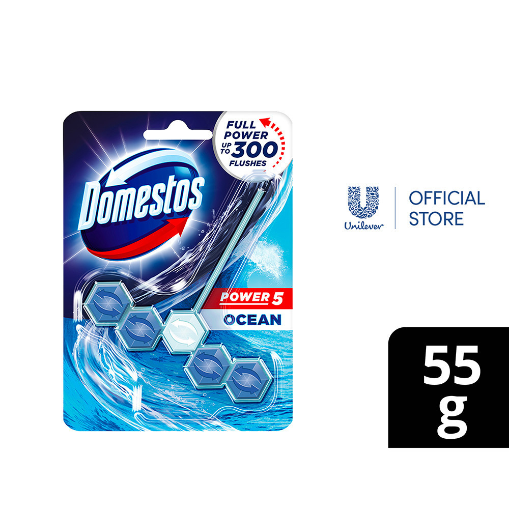 Domestos Rimblock Power 5 Ocean 55g | Shopee Philippines