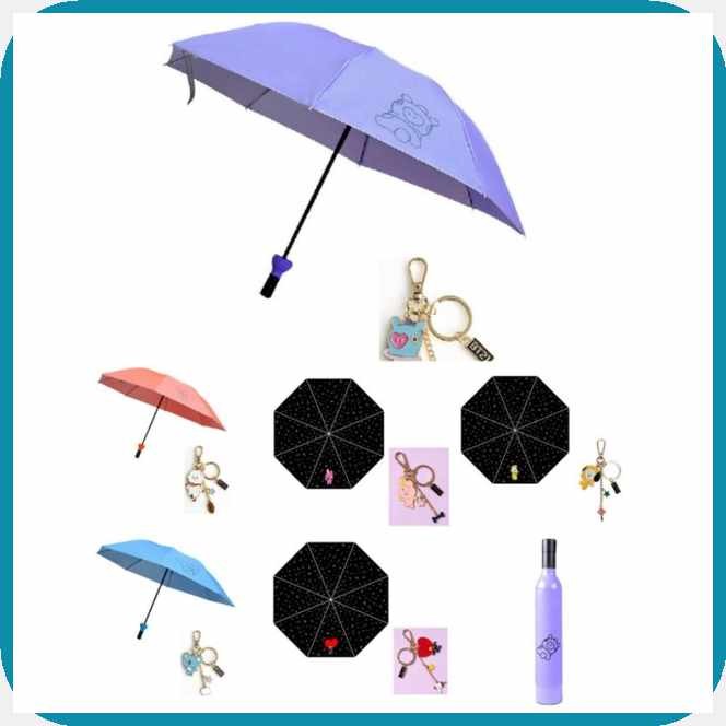 KpopCe(BTS/m,BT21;E&Umbrella`R&Three`S&Fold`N&Candy`I&Color | Shopee ...