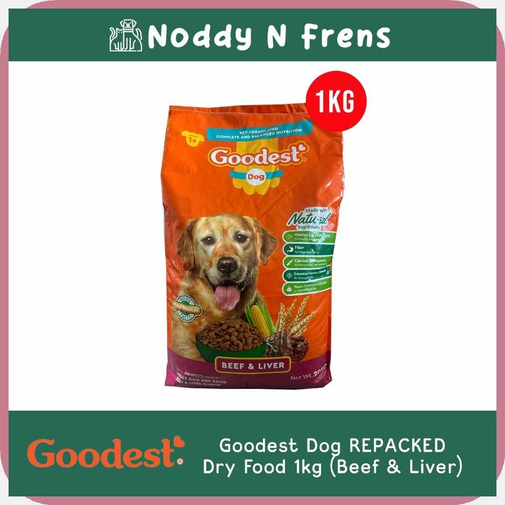 1kgI,A>REPACKED^h/Goodest$y/Dog$C/Dry$O/Food%Q:(Low%Z:Sodium, High ...